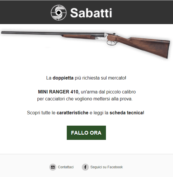 SABATTI presenta Mini Ranger 410 - Caccia e Dintorni